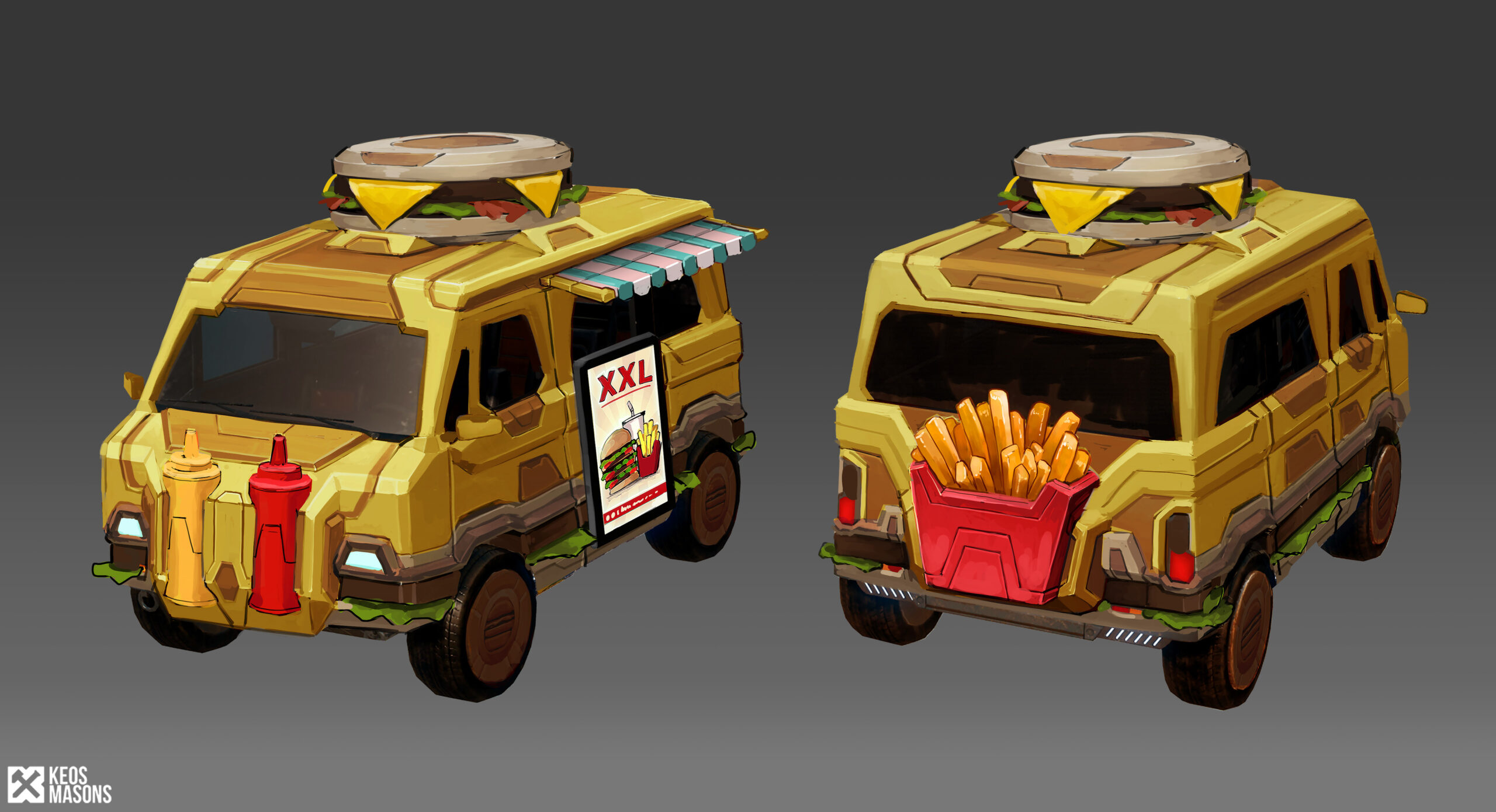 Burger Bot Concept - Keos Masons