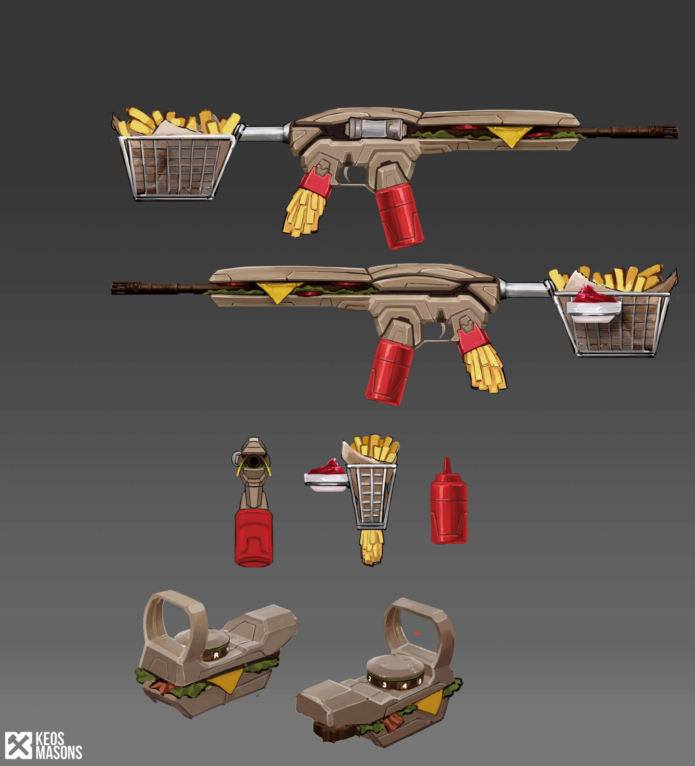 Burger Bot Concept - Keos Masons